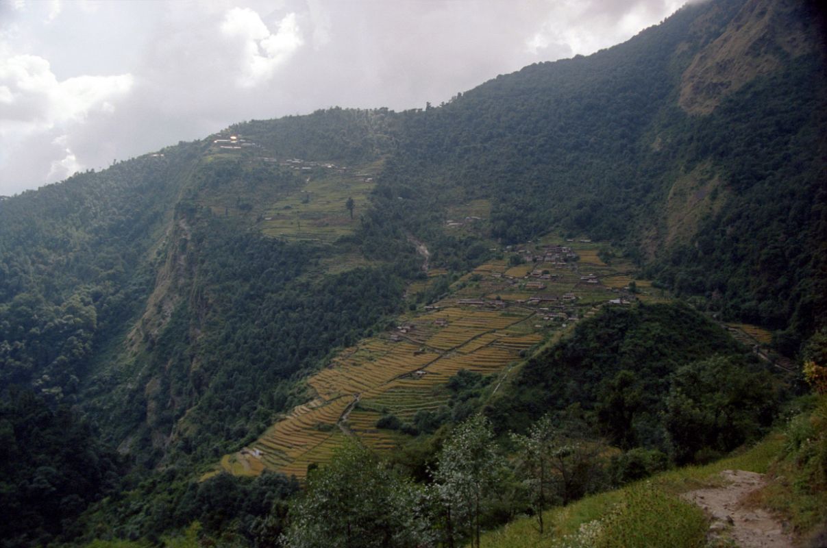 04 Looking Back At Chomrong And The Thousands Of Steps To Descend To ...