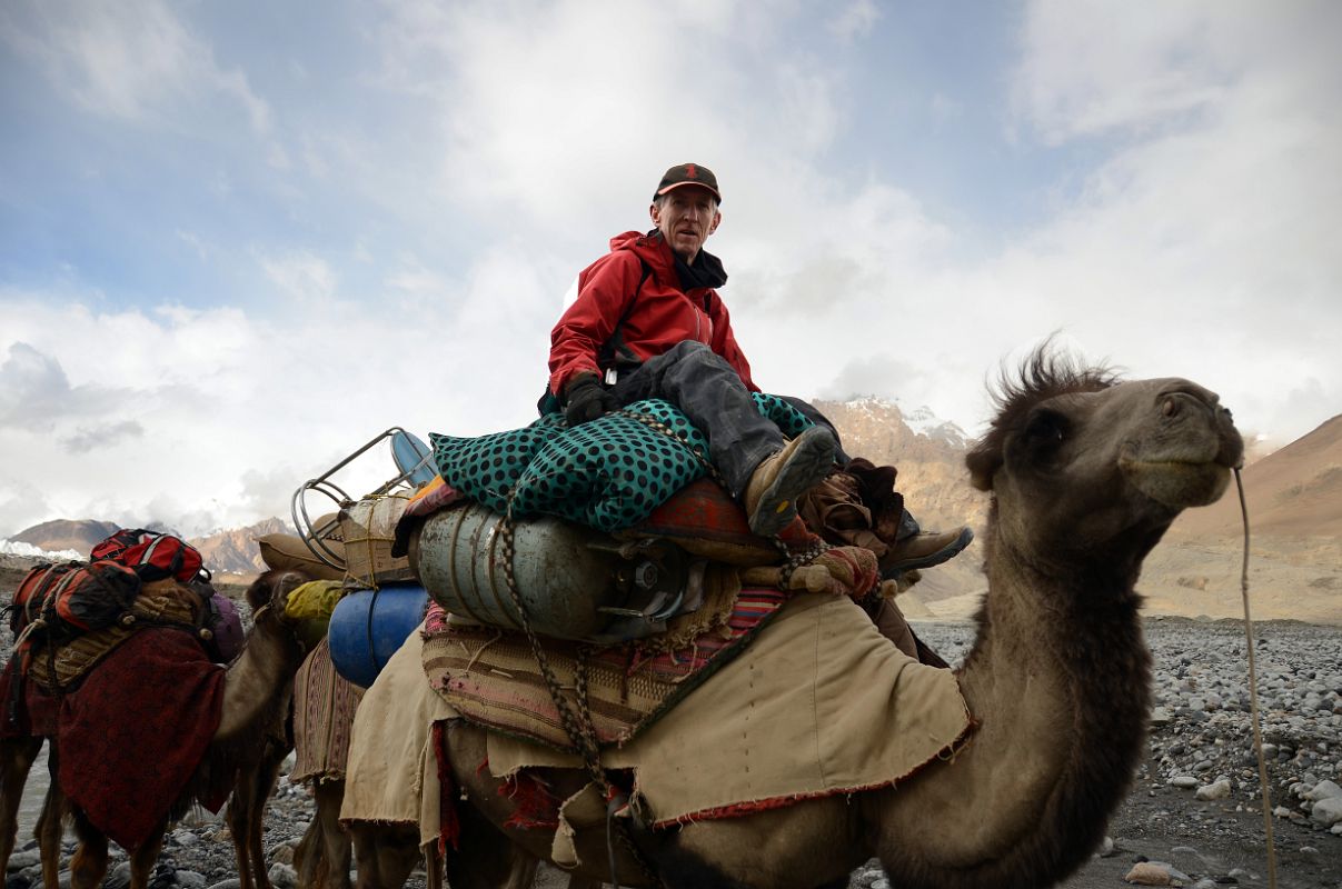 23 Jerome Ryan Riding A Camel To Cross The Shaksgam River Trekking ...