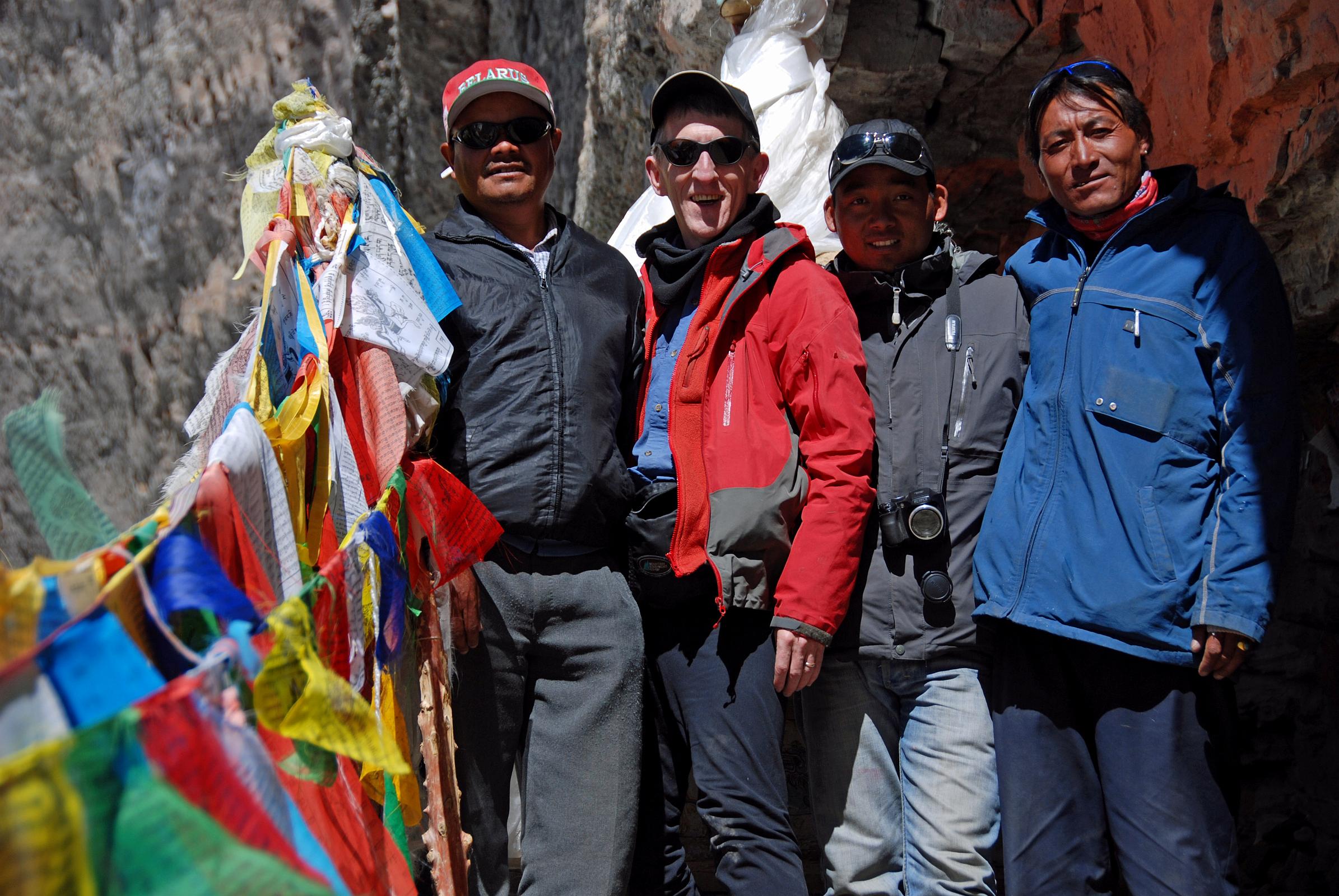 23 Gyan Tamang, Jerome Ryan, Tibetan Guide Ngawang, Local Guide Tashi ...