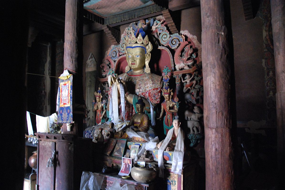 Mustang Lo Manthang 04 03 Jampa Gompa Main Floor Large Statue Of Jampa ...