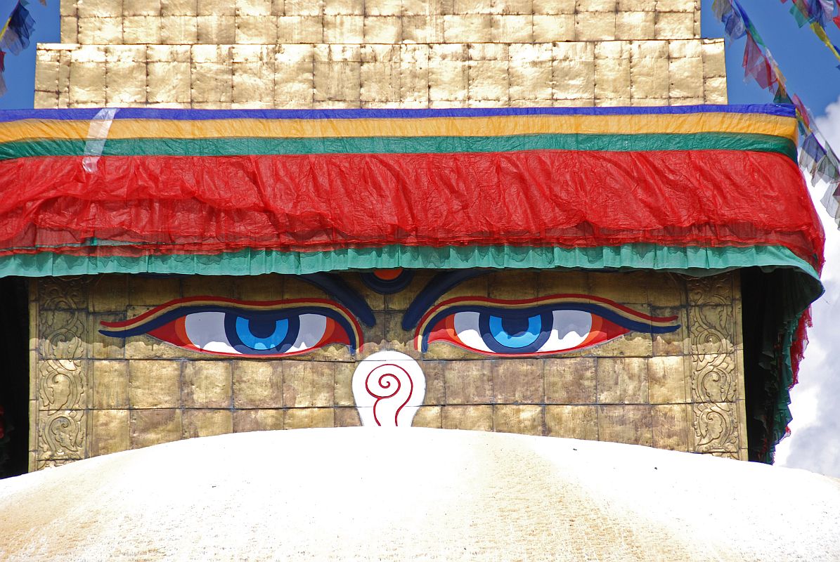 Kathmandu Boudhanath 05 Boudhanath Buddha Eyes Close Up