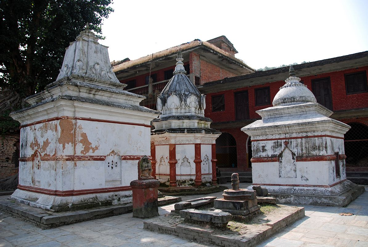 12 Kathmandu Gokarna Mahadev Temple Small Shrines Near Garuda Statue