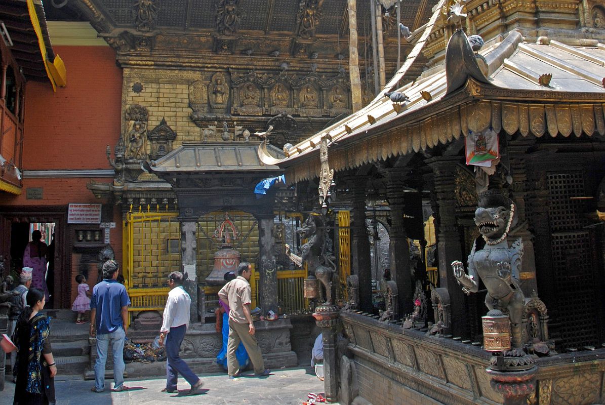 Kathmandu Patan Golden Temple 11 Swayambhu Chaitya Left Side