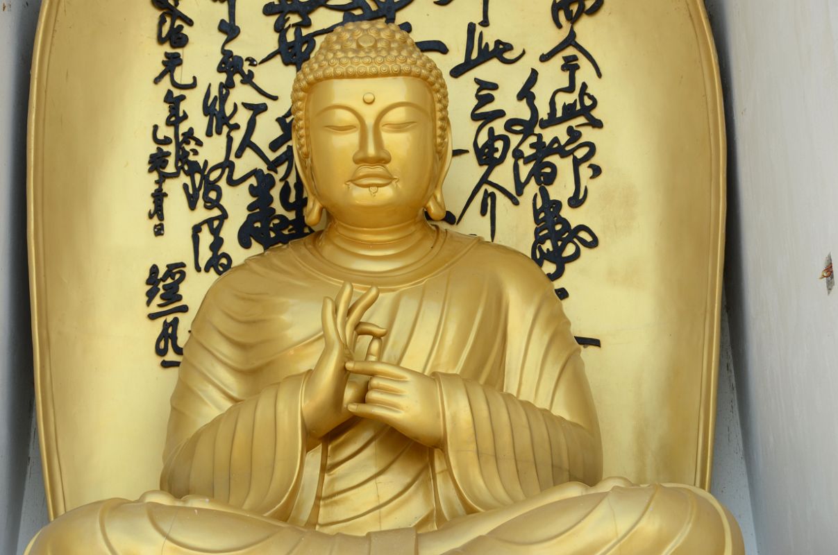 Pokhara World Peace Pagoda 05 Statue Of Buddha At Isipatana Sarnath ...